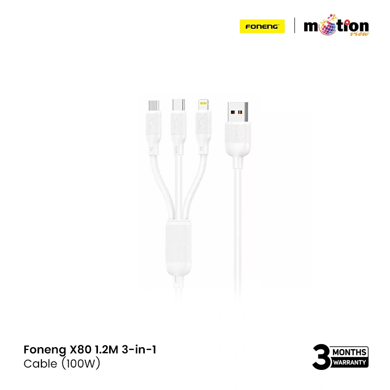 Foneng X80 3-in-1 USB Cable Price in Bangladesh